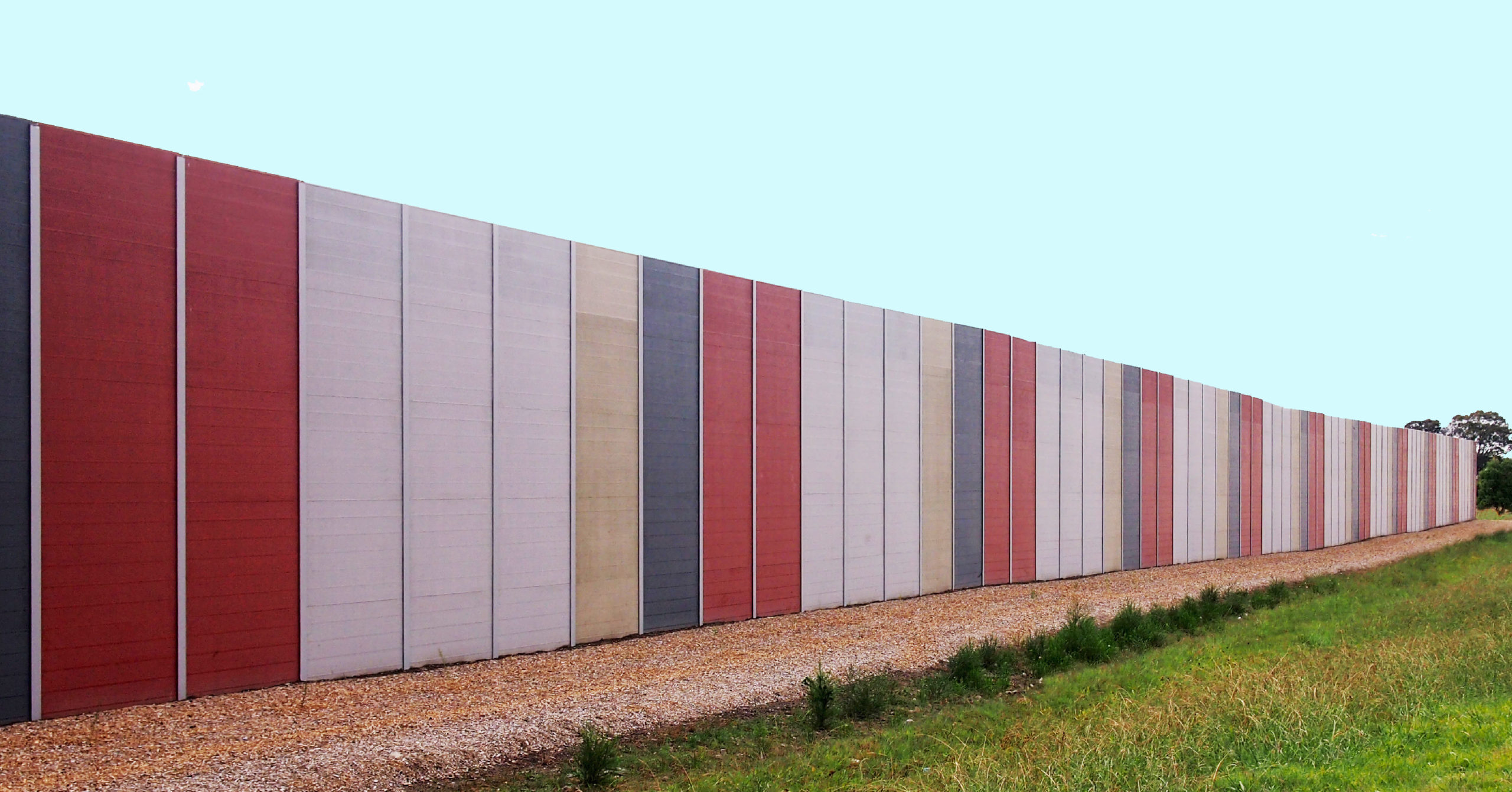 Corten Acoustic Noise Wall for VicRoads - Lee Group