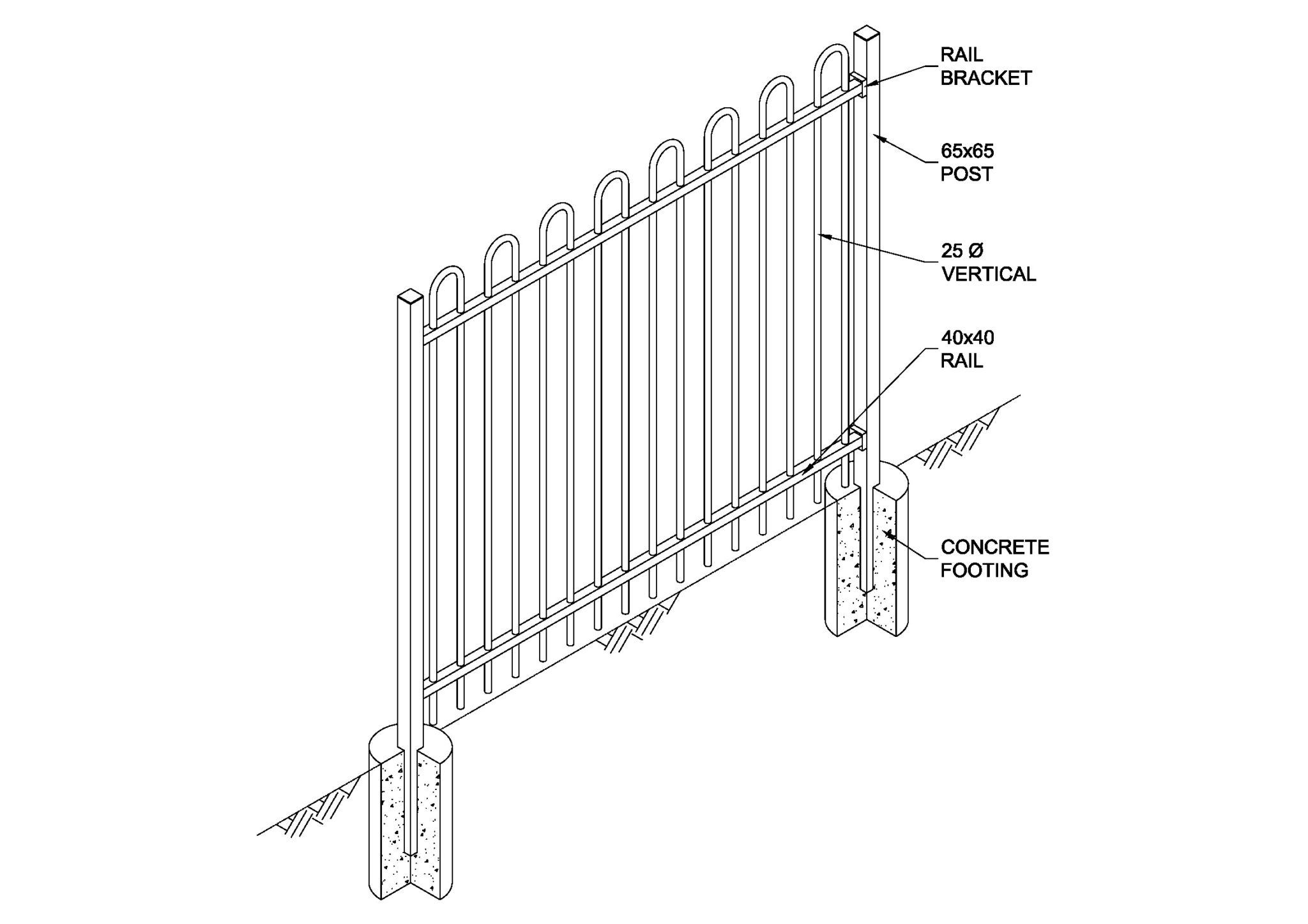 Loop Top Tubular Fences - Lee Group